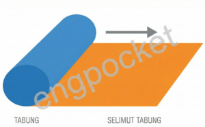 Kalkulator Selimut Tabung 100% Akurat menggunakan phi 3,14