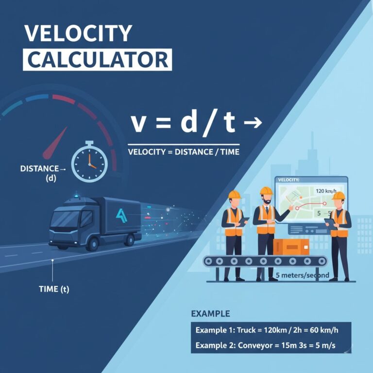 Velocity Calculator, Displacement, Time, Distance 1 to other